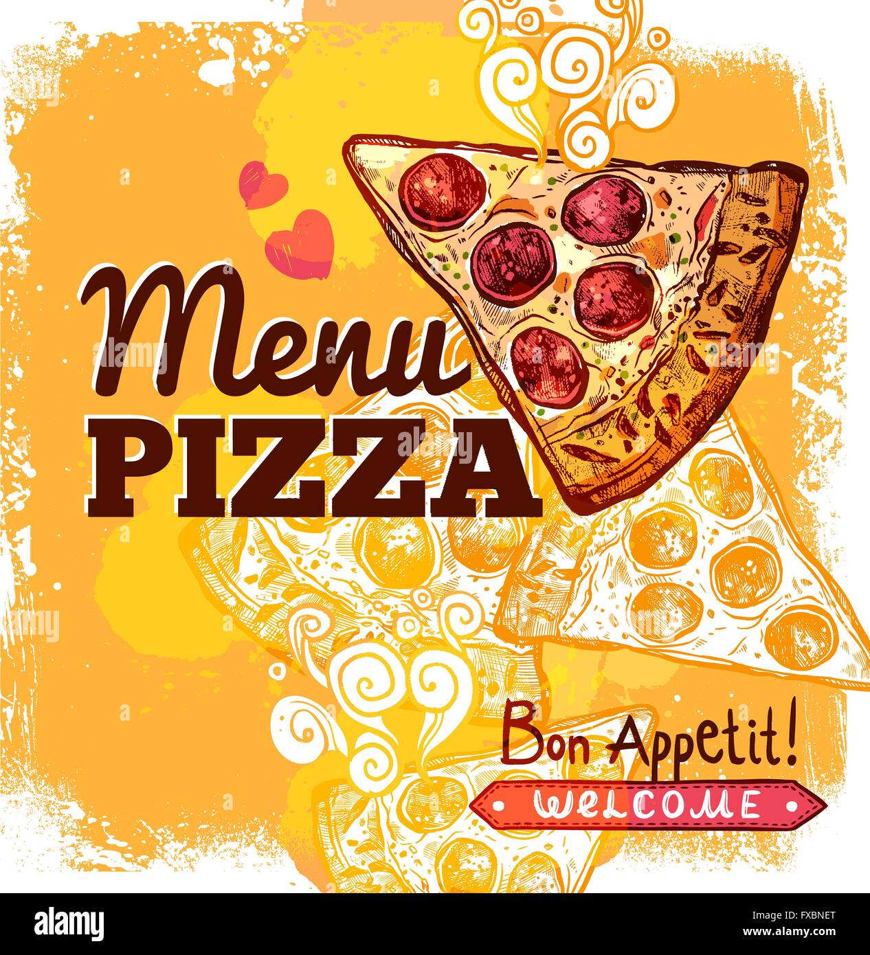 Junk food background frame Stock Vector Images - Alamy