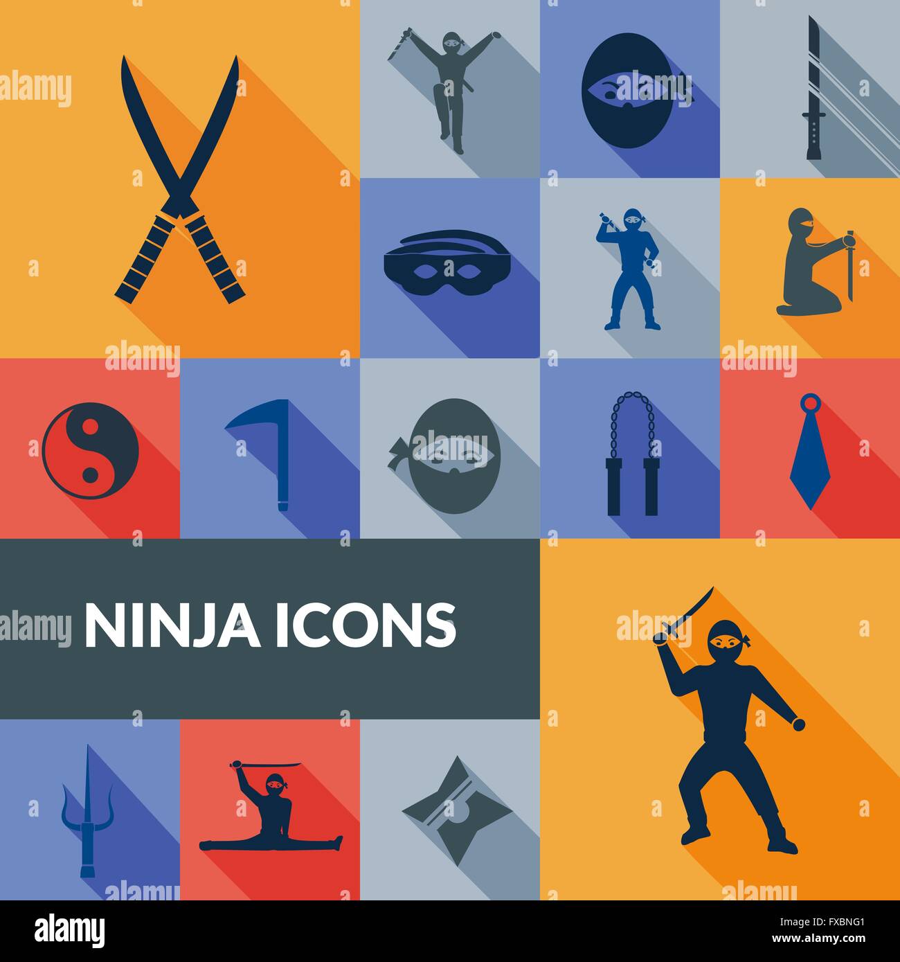 Ninja stick Stock Vector Images - Alamy