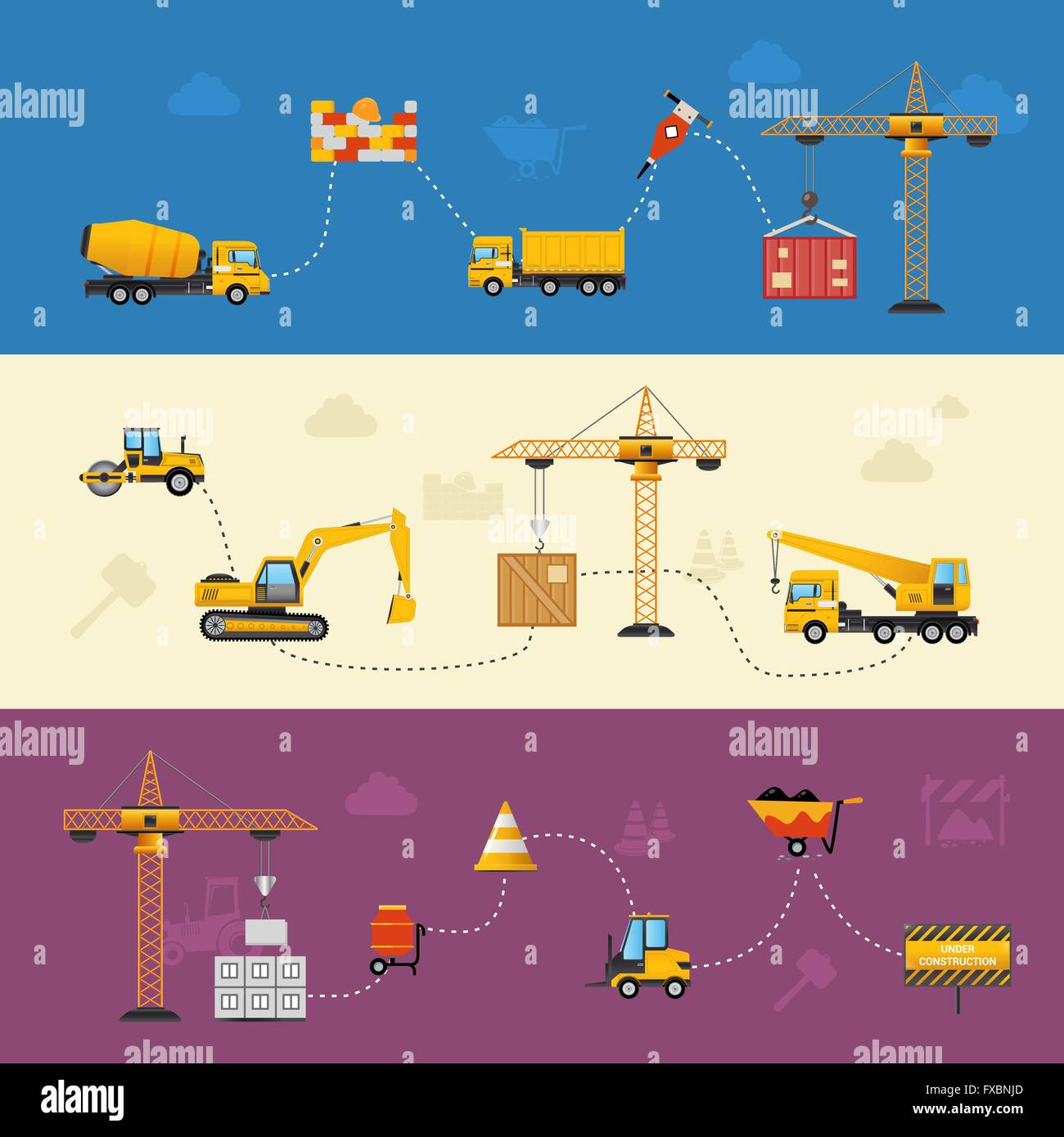 Building Process Banners Stock Vector Image & Art - Alamy