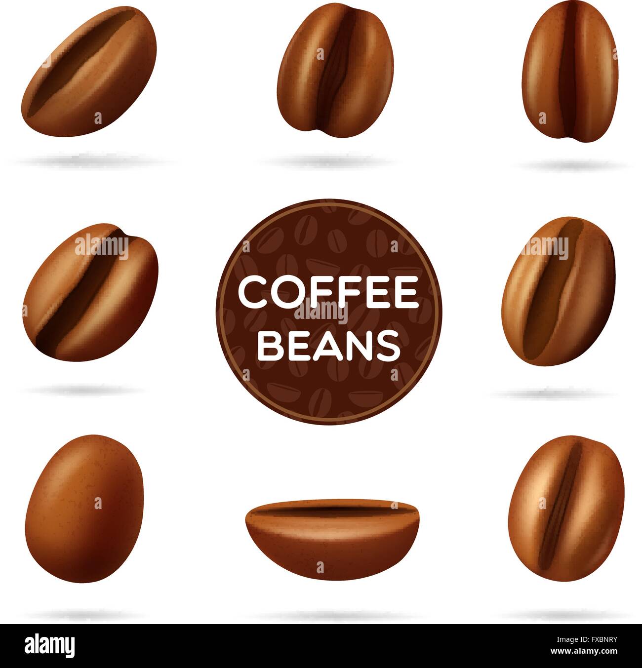Coffee beans concept set Stock Vector Image & Art - Alamy