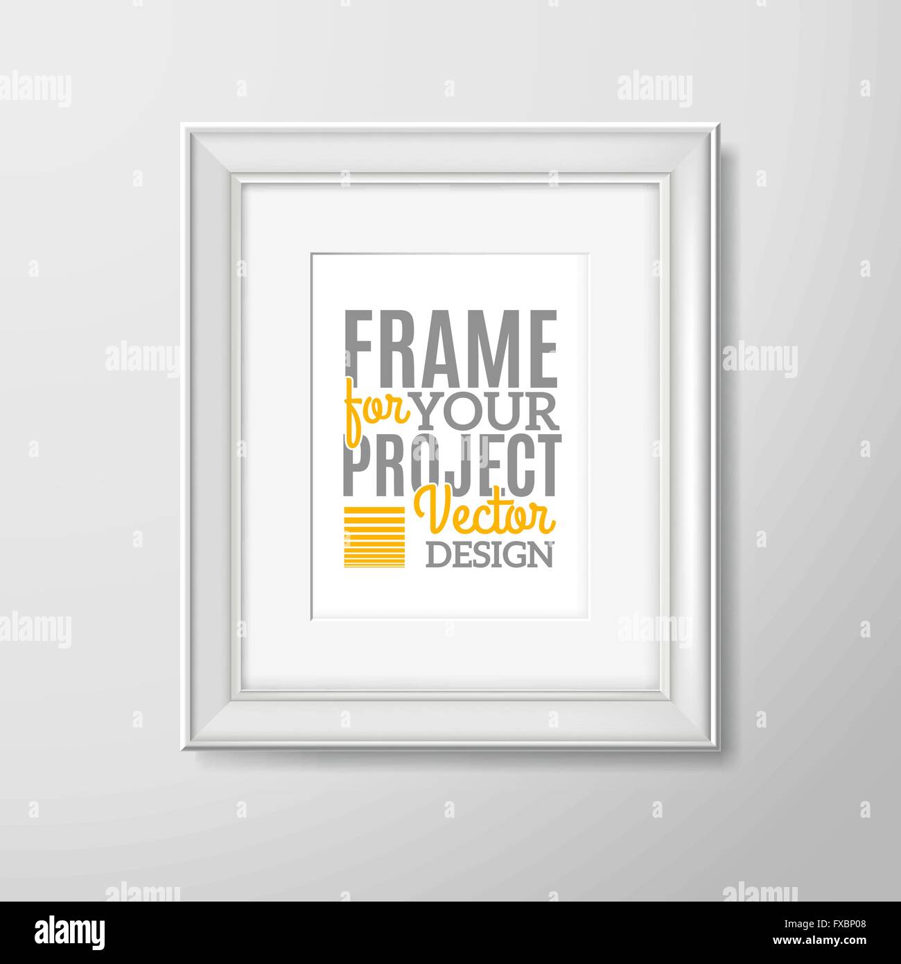 Photo blank white square Stock Vector Images - Alamy