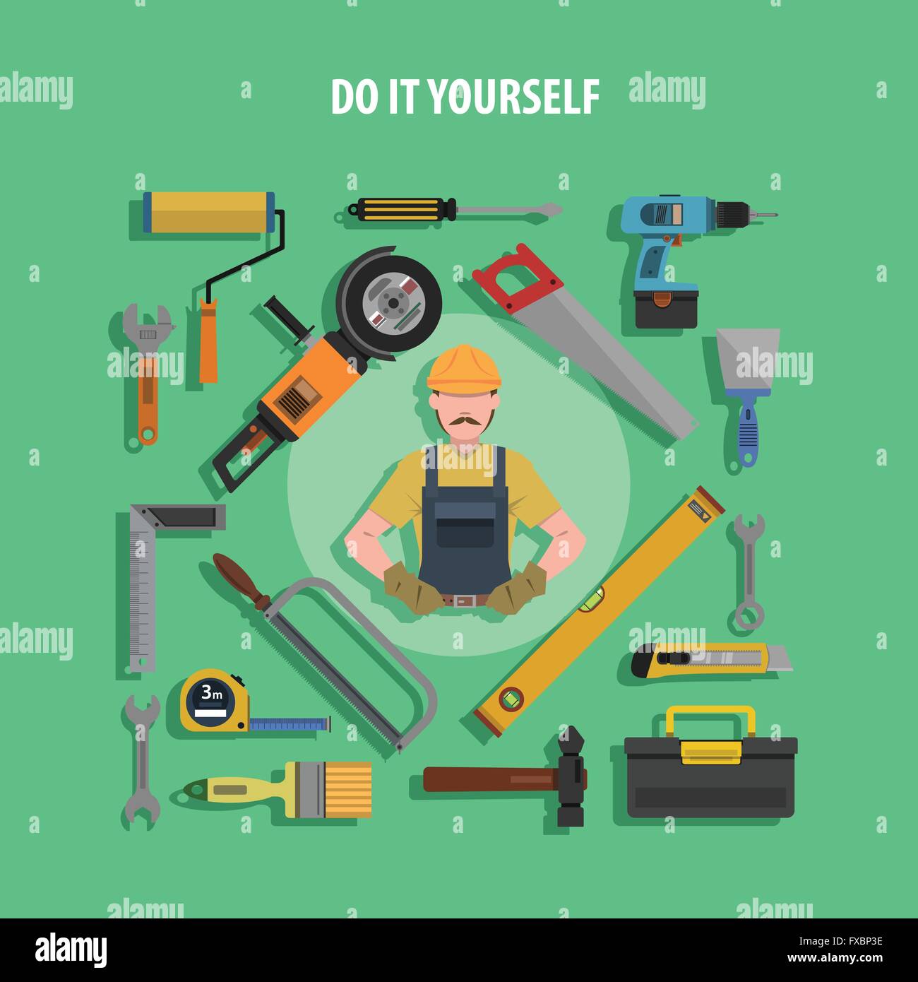 Tools Concept Flat Illustration Stock Vector Image & Art - Alamy