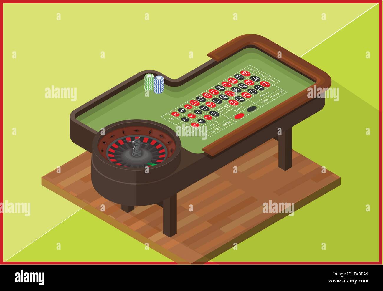 Roulette table isometric flat vector Stock Vector Image & Art - Alamy