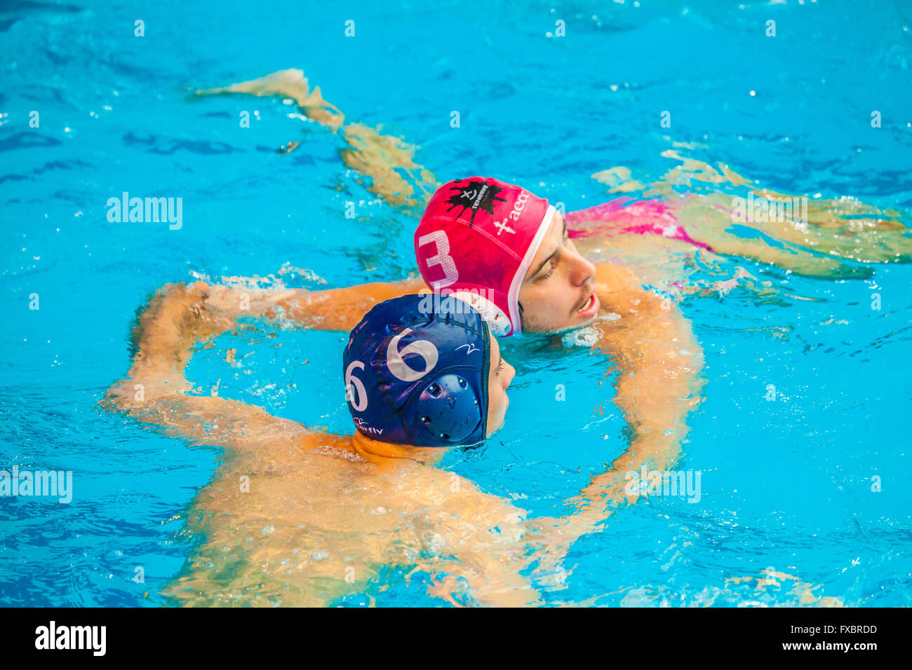 male water polo match Stock Photo - Alamy