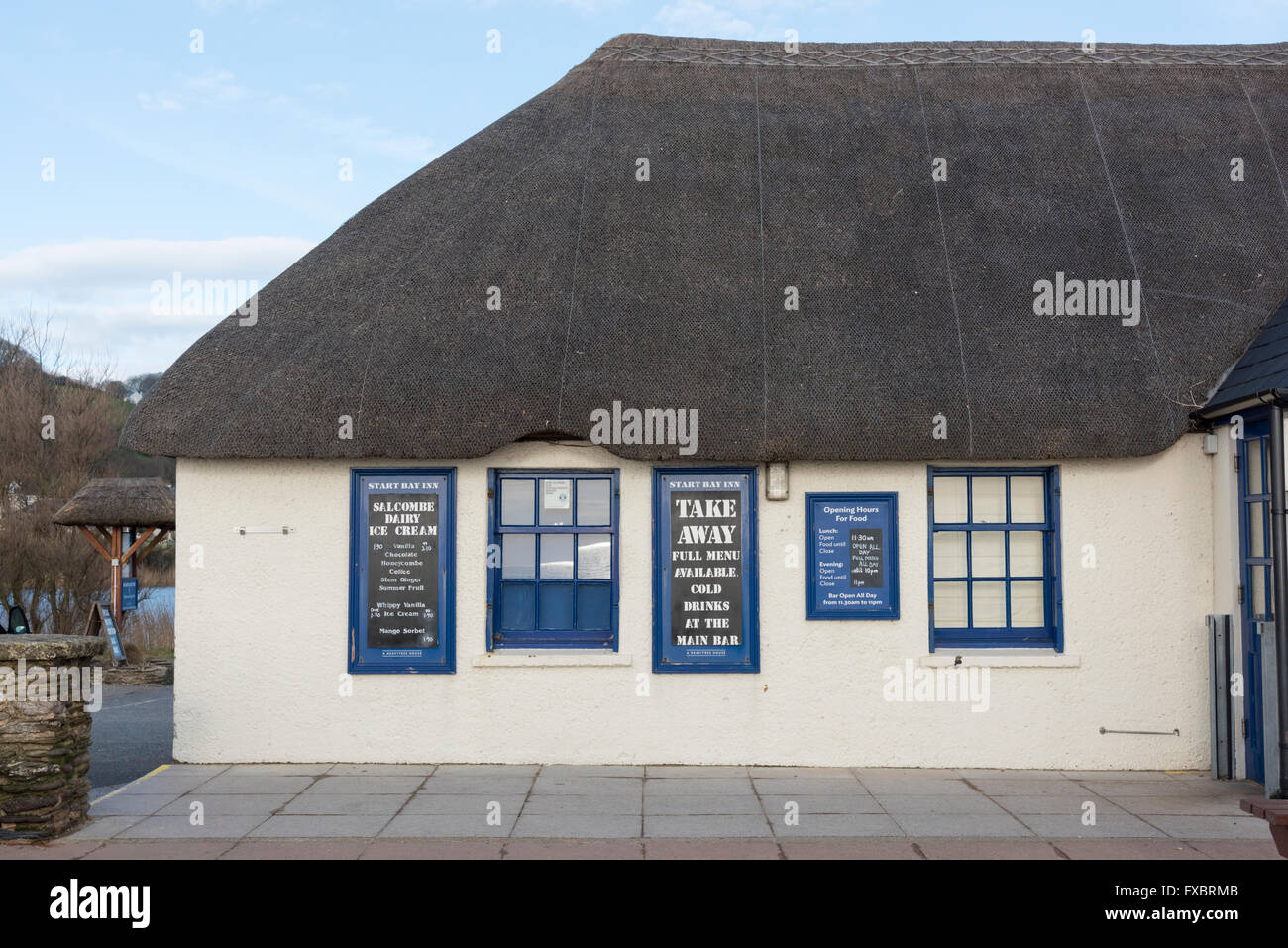 The Start Bay Inn at Torcross Devon UK Stock Photo - Alamy