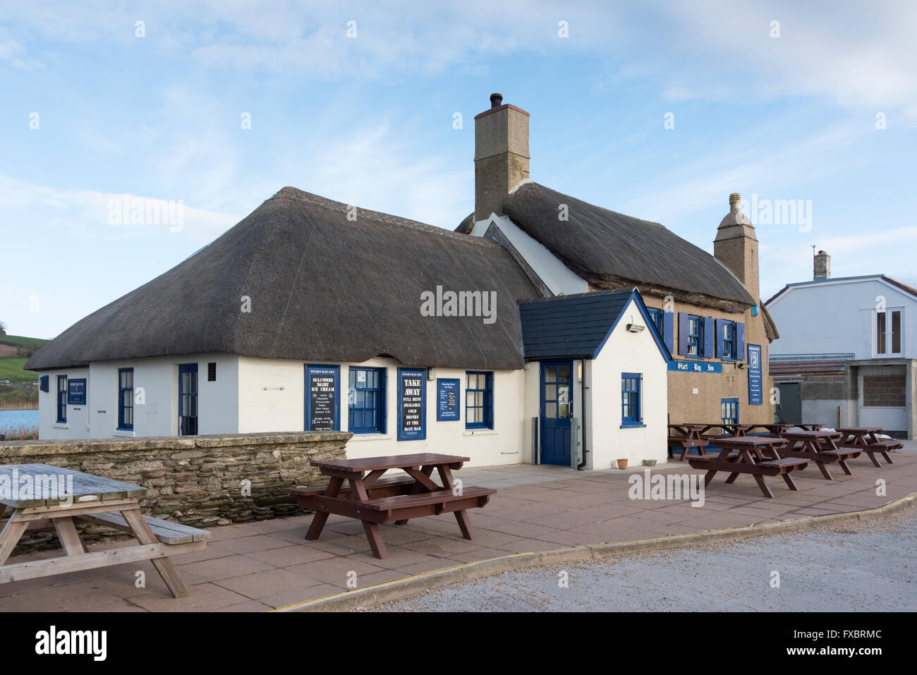 The Start Bay Inn at Torcross Devon UK Stock Photo - Alamy