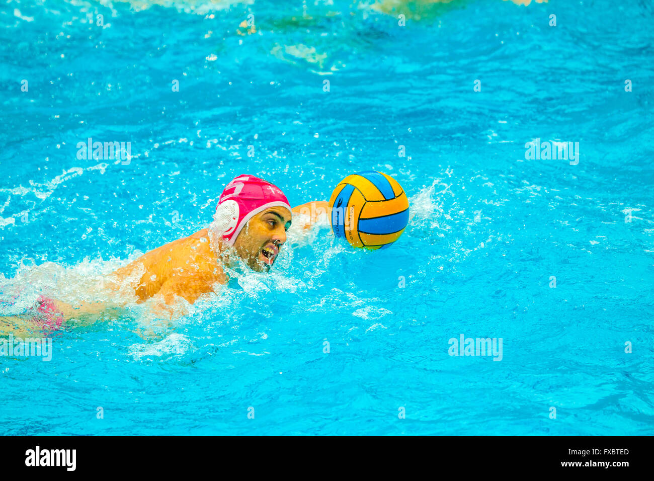 male water polo match Stock Photo - Alamy