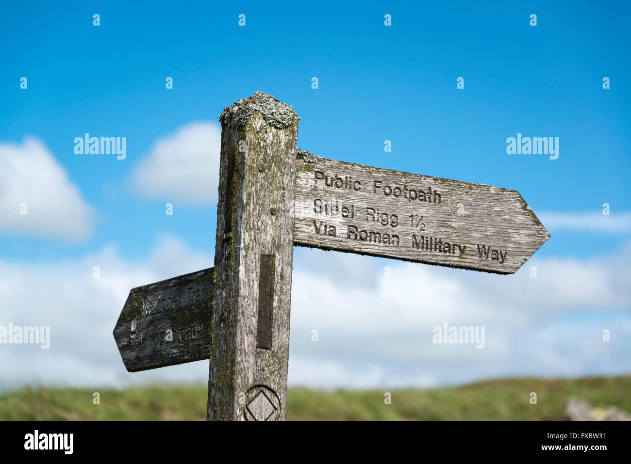 Hadrians wall sign hi-res stock photography and images - Alamy
