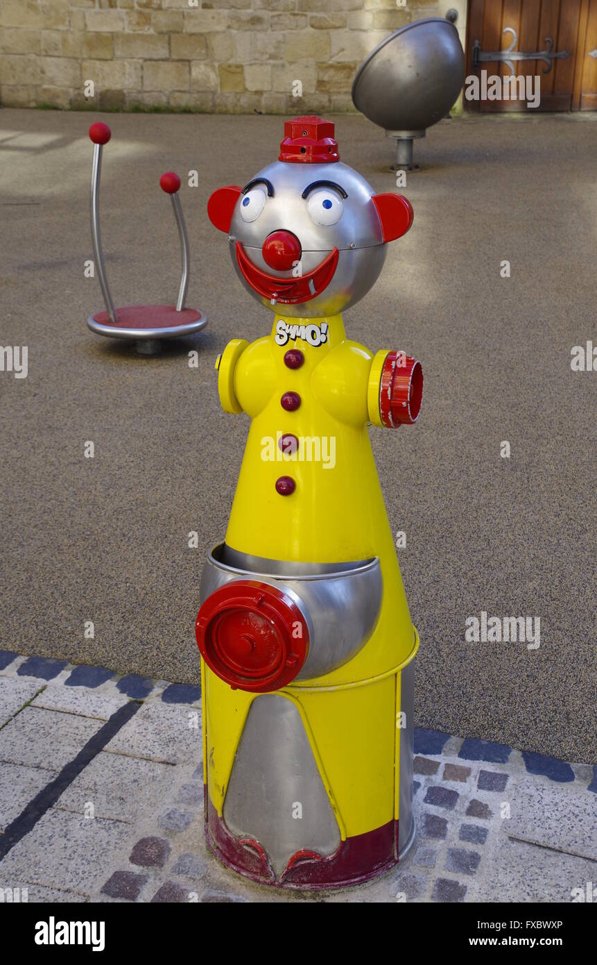 Funny fire hydrant in Luxembourg city Stock Photo - Alamy