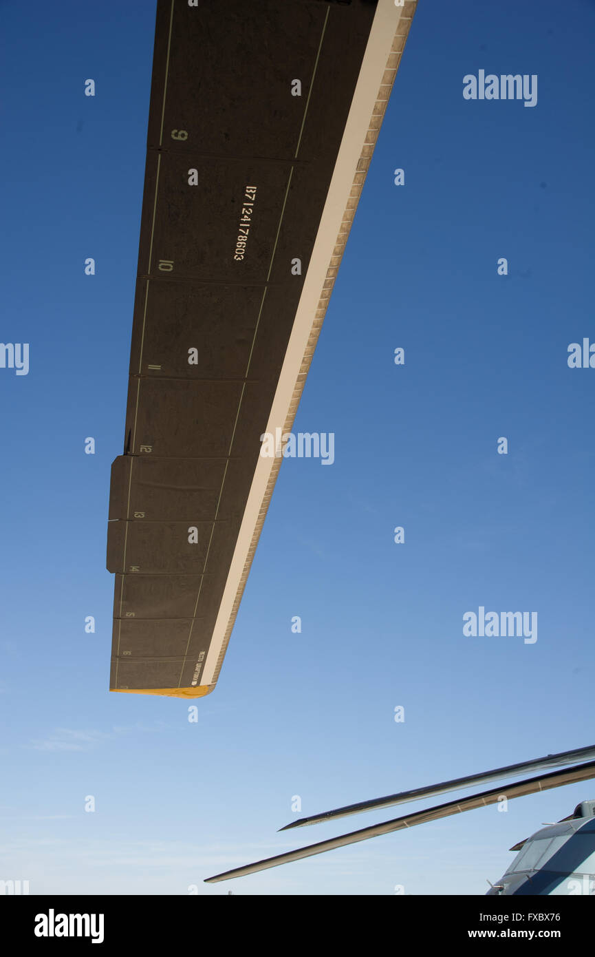 Airplane storage yard outside a air museum with various planes and ...