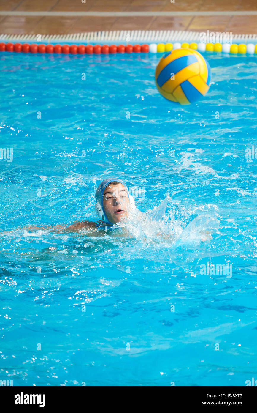 male water polo match Stock Photo - Alamy
