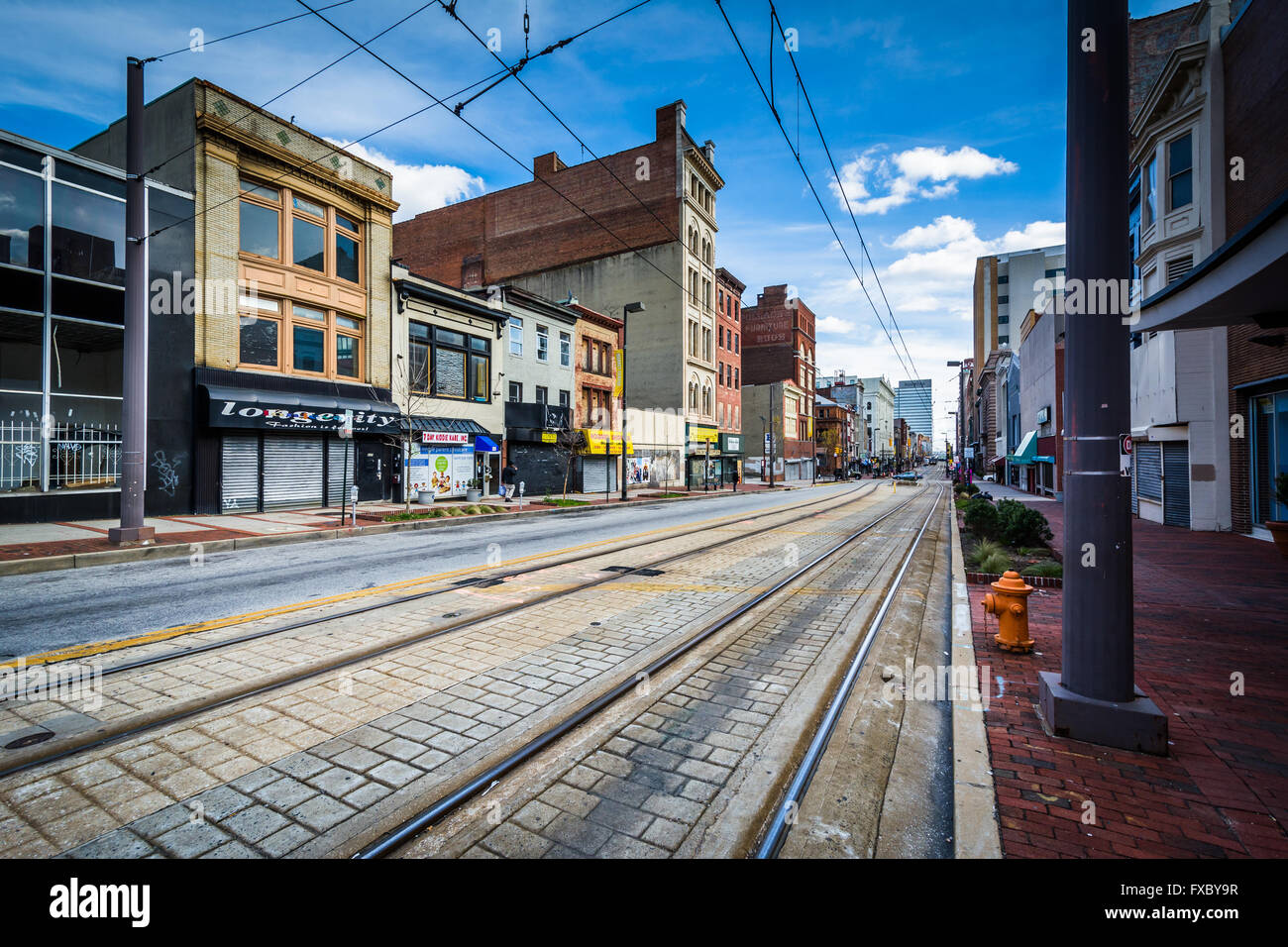 Baltimore light rail hi-res stock photography and images - Alamy