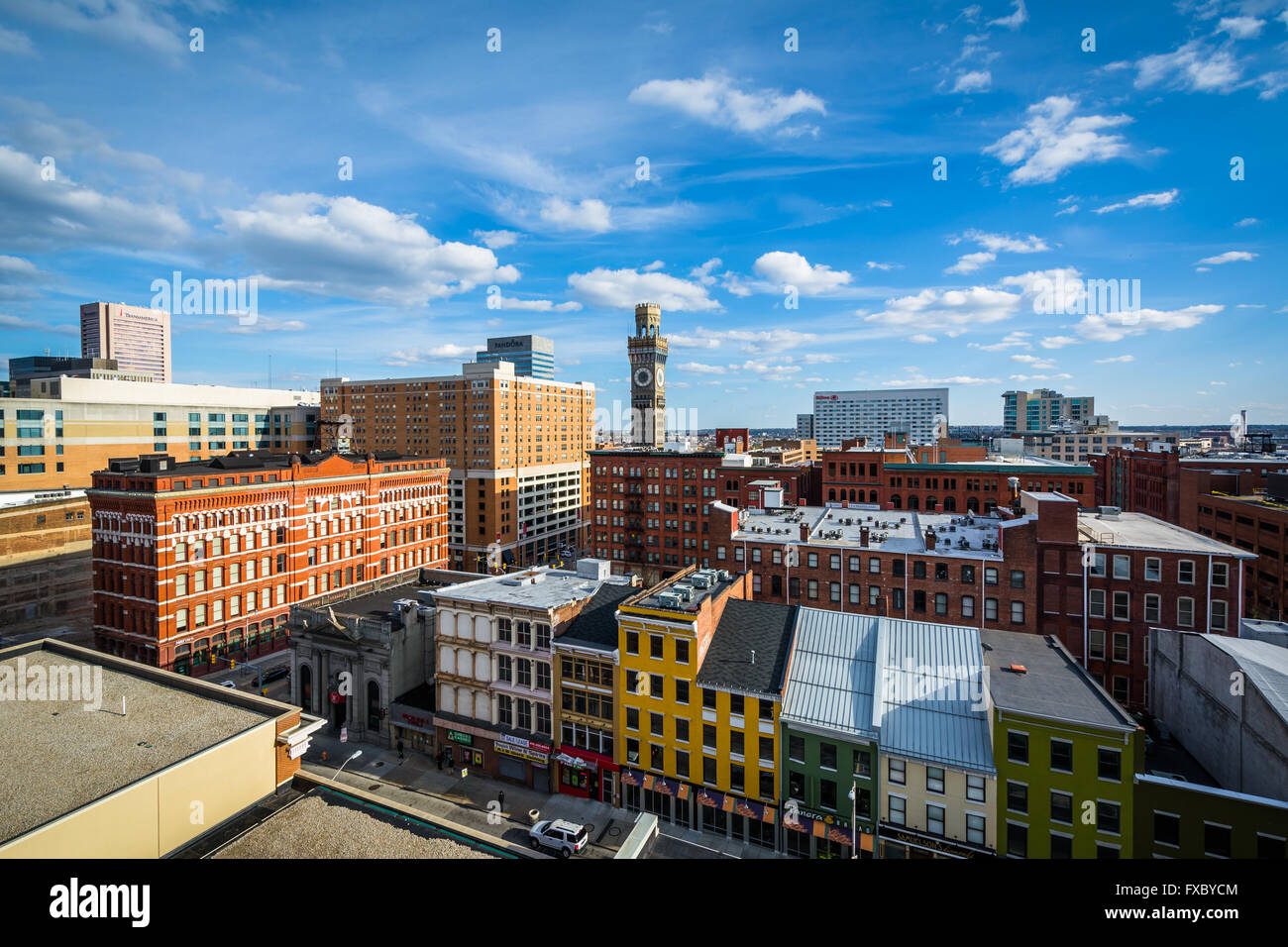 View of buildings in downtown Baltimore, Maryland Stock Photo - Alamy