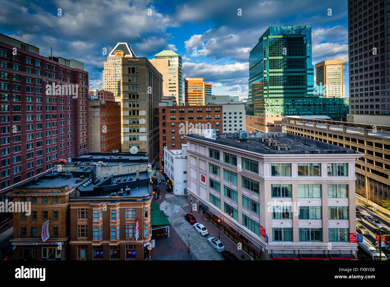 View of buildings in downtown Baltimore, Maryland Stock Photo - Alamy