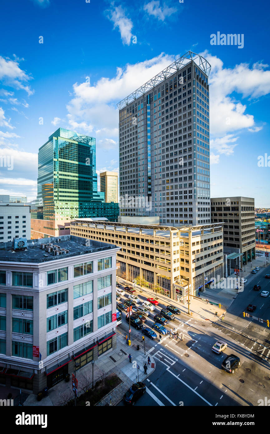 View of buildings in downtown Baltimore, Maryland Stock Photo - Alamy
