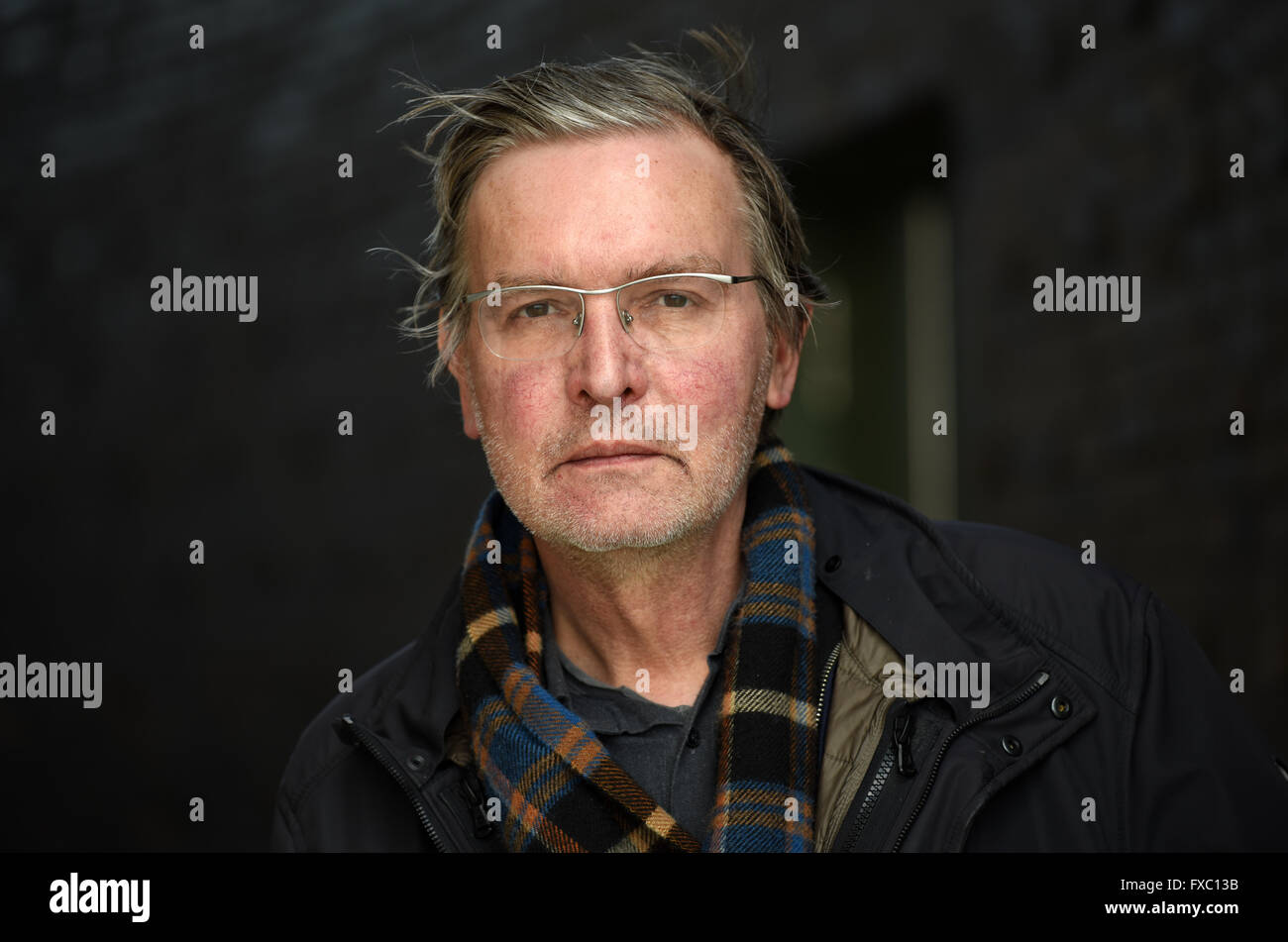 Neuss, Germany. 12th Apr, 2016. Artist Thomas Schuette poses during a ...