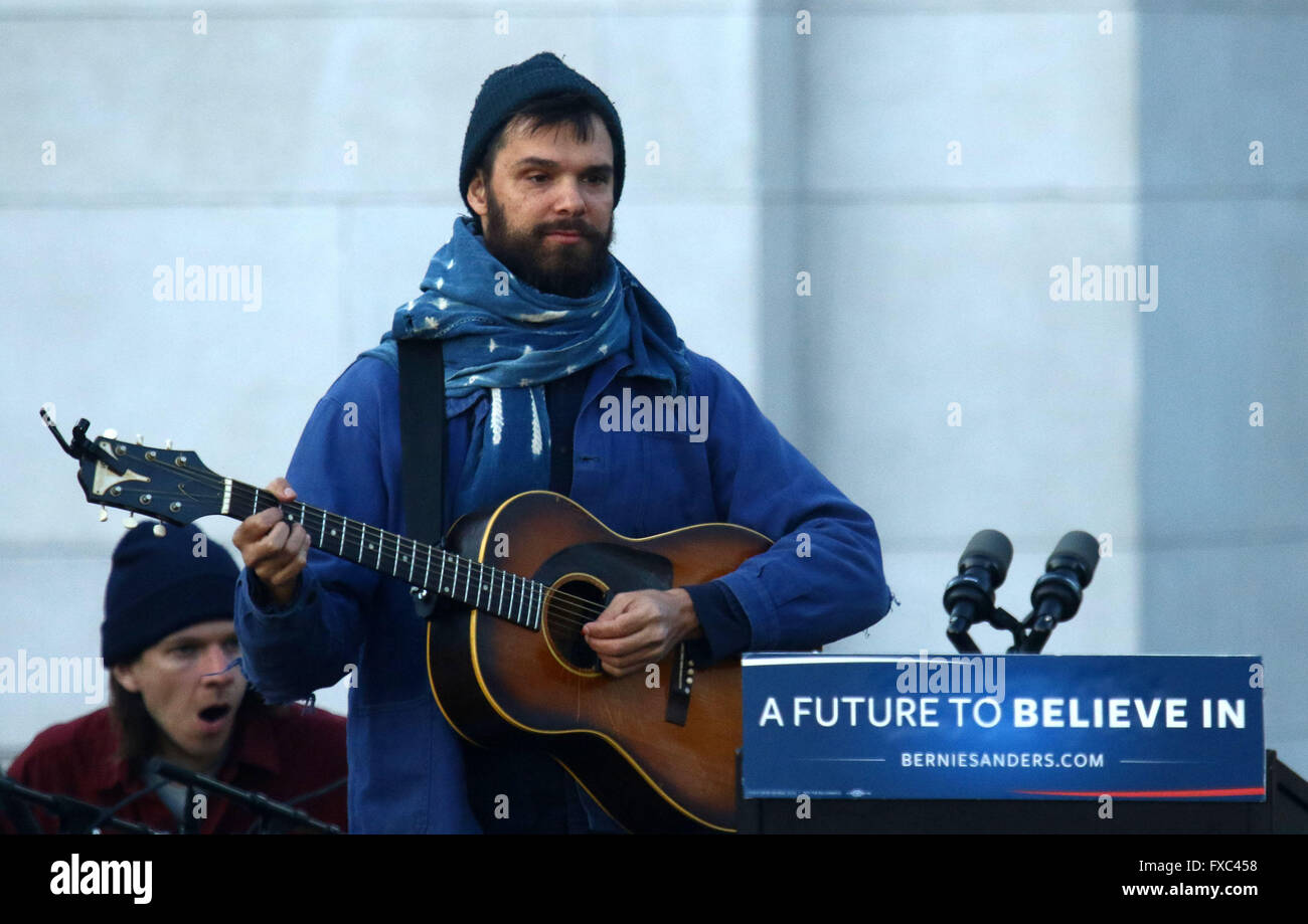 New York, New York, USA. 13th Apr, 2016. VAMPIRE WEEKEND musician CHRIS ...
