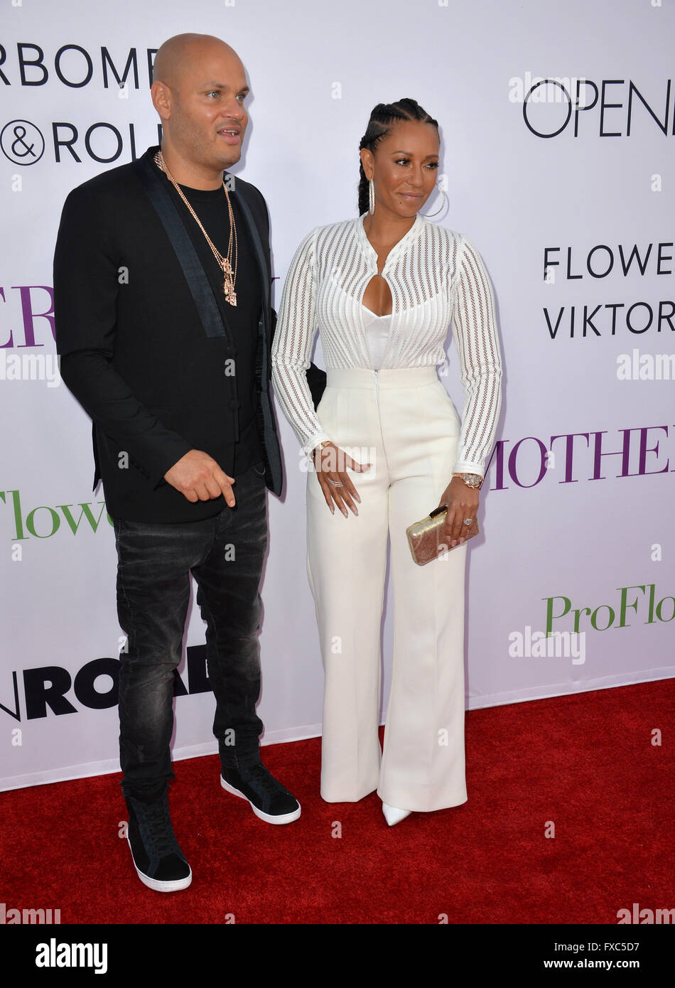 Los Angeles, California, USA. 13th April, 2016. Former Spice Girl Mel B ...