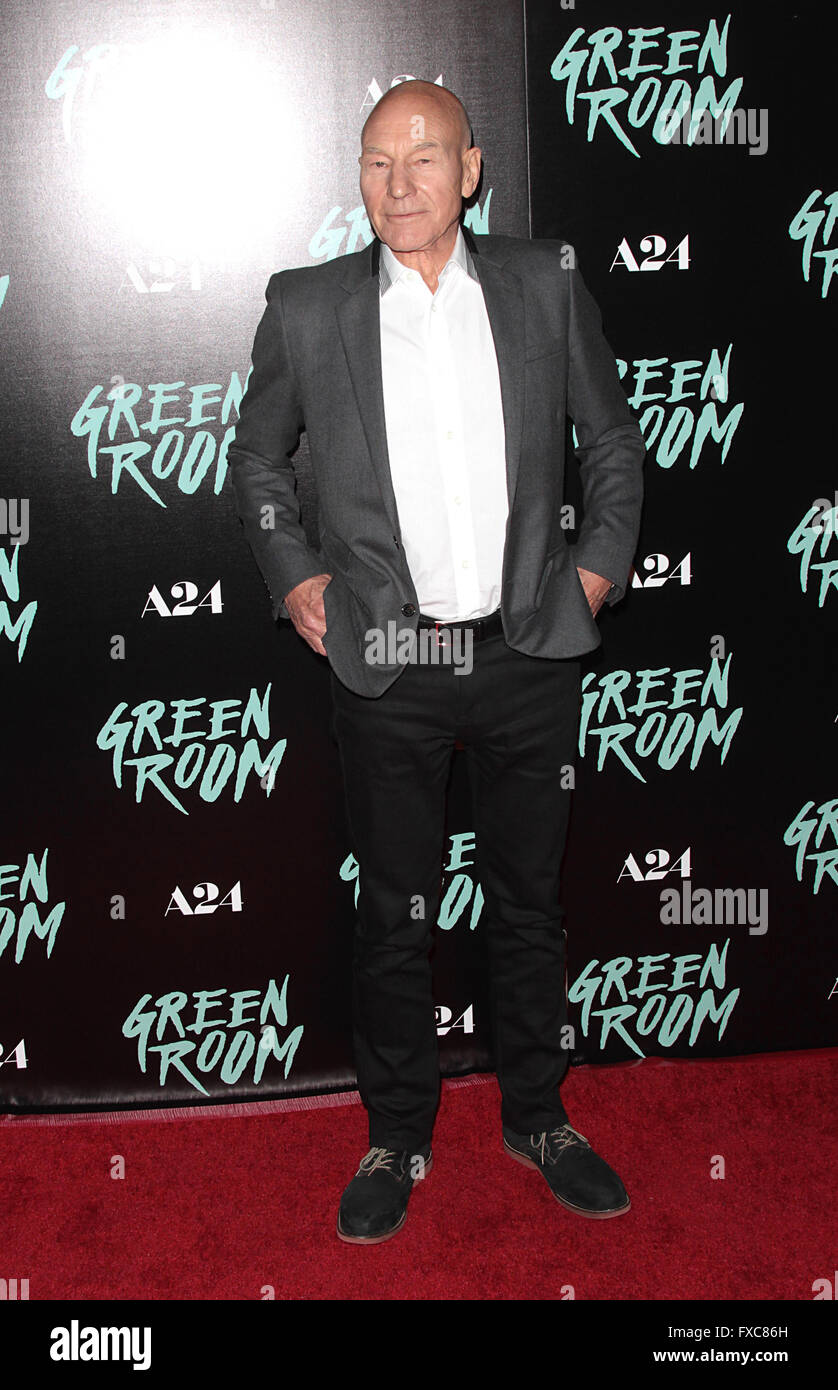 Los Angeles, CA, USA. 13th Apr, 2016. Patrick Stewart. ''Green Room ...
