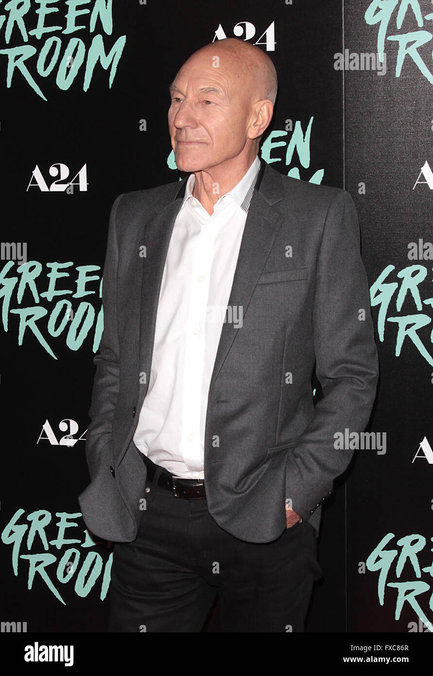 Los Angeles, CA, USA. 13th Apr, 2016. Patrick Stewart. ''Green Room ...