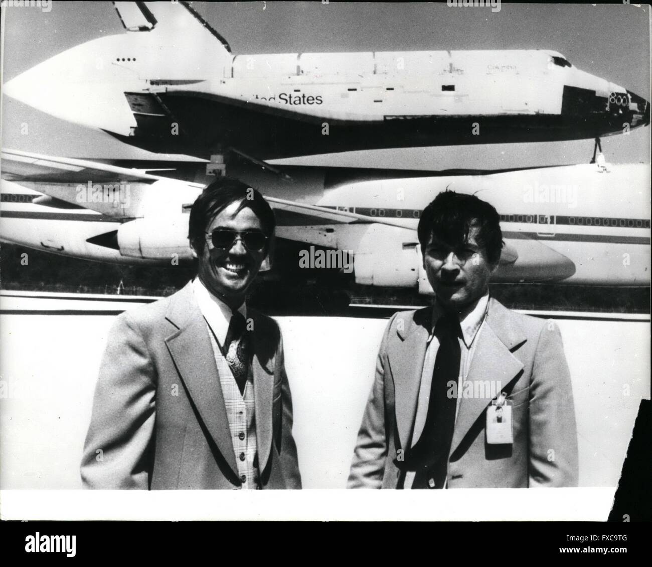 Apr. 04, 1979 - Crew Of The First Space Shuttle: Astronauts Bob Crippen ...