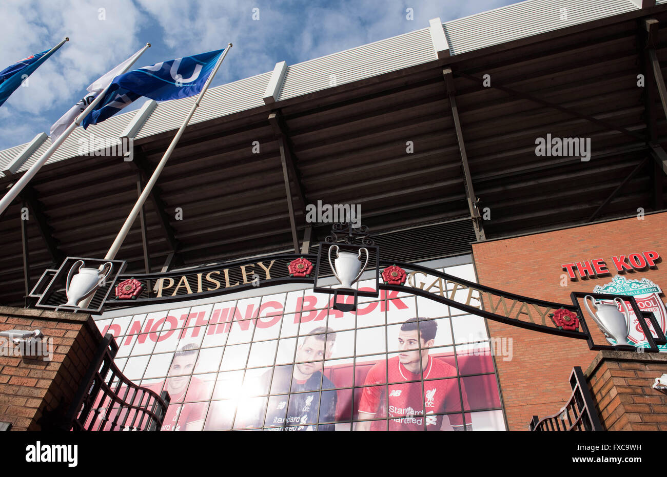 Anfield stadium entrance hi-res stock photography and images - Alamy