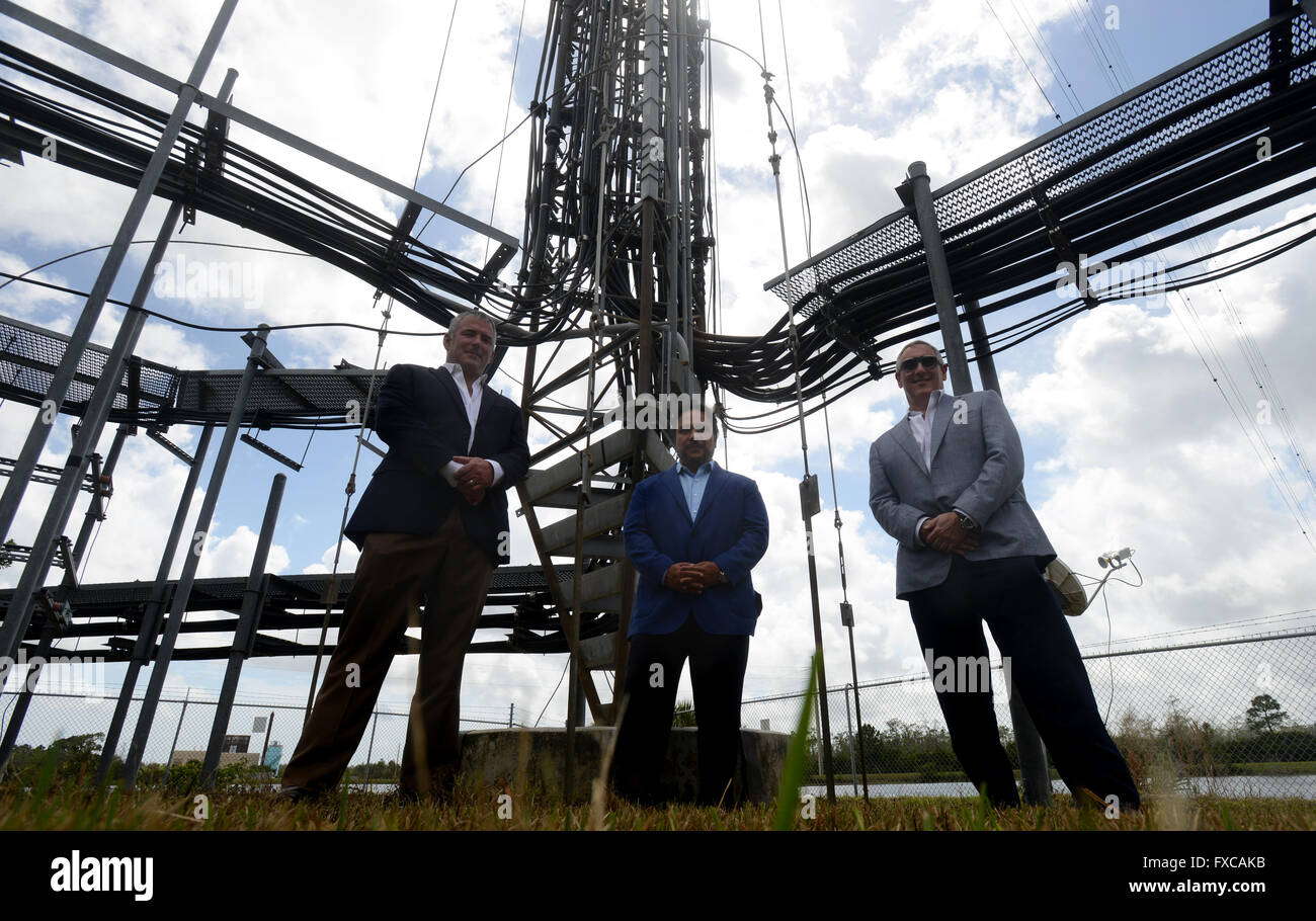 West Palm Beach, FL, USA. 31st Mar, 2016. Vertical Bridge co-founders ...
