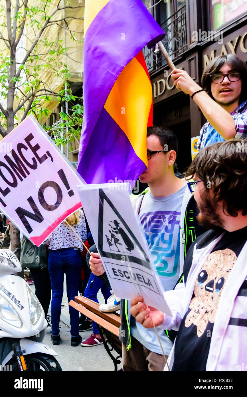 Demonstration by students againt new degree programmes Stock Photo - Alamy