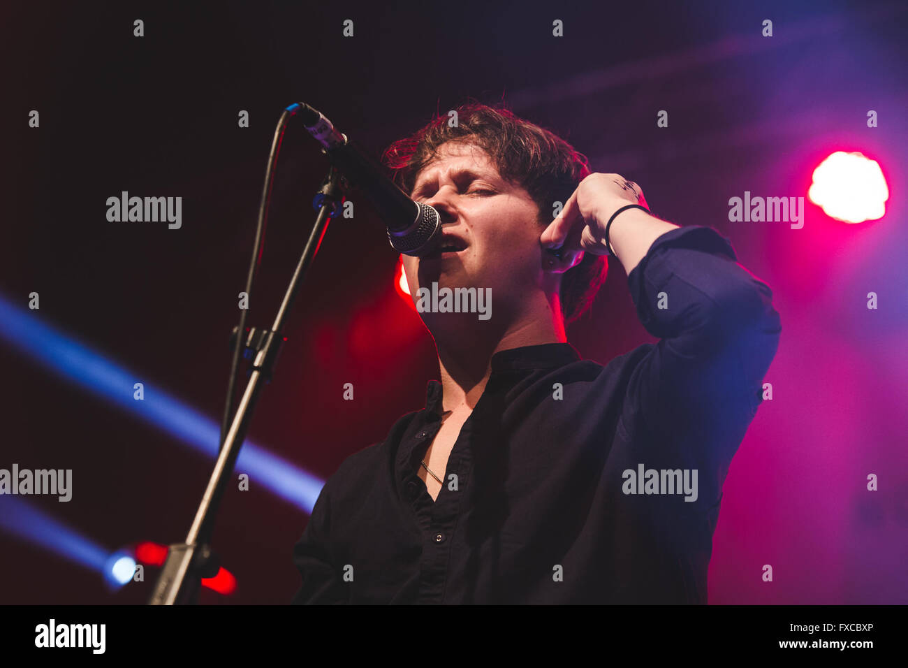 Manchester, UK. 14th April, 2016. English five-piece band from Essex ...