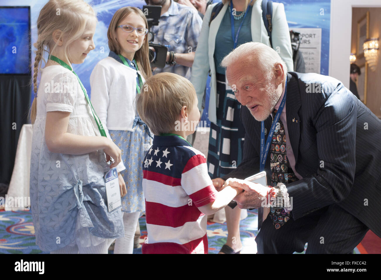 Colorado Springs, Colorado, USA. 14th Apr, 2016. Dr. Buzz Aldrin ...