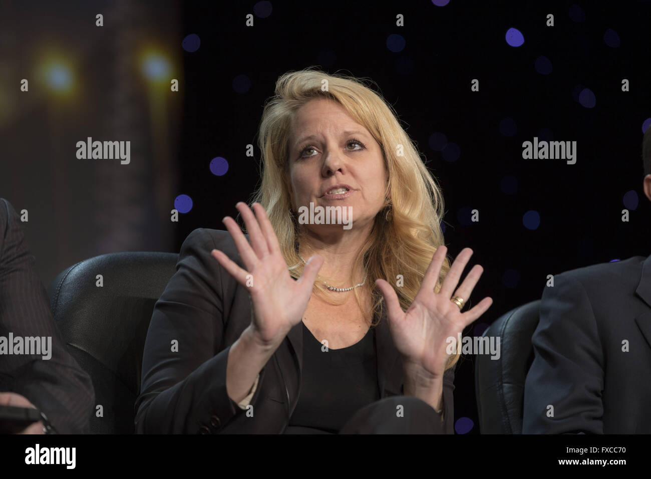 Colorado Springs, Colorado, USA. 14th Apr, 2016. Gwynne Shotwell ...