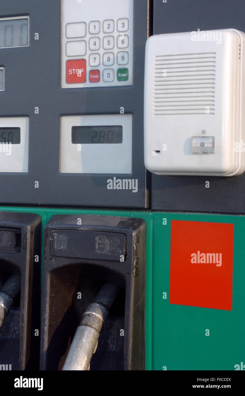 some fuel pumps at a gas station Stock Photo - Alamy
