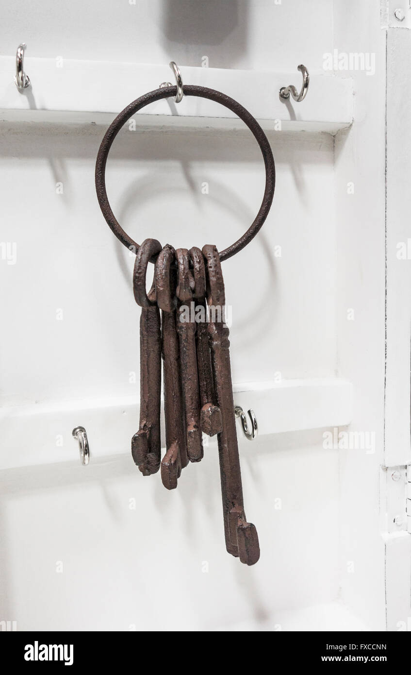 Old (key or keys) on hook hi-res stock photography and images - Alamy