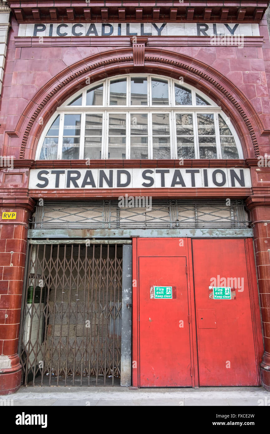 The strand station Piccadilly RLY Stock Photo - Alamy