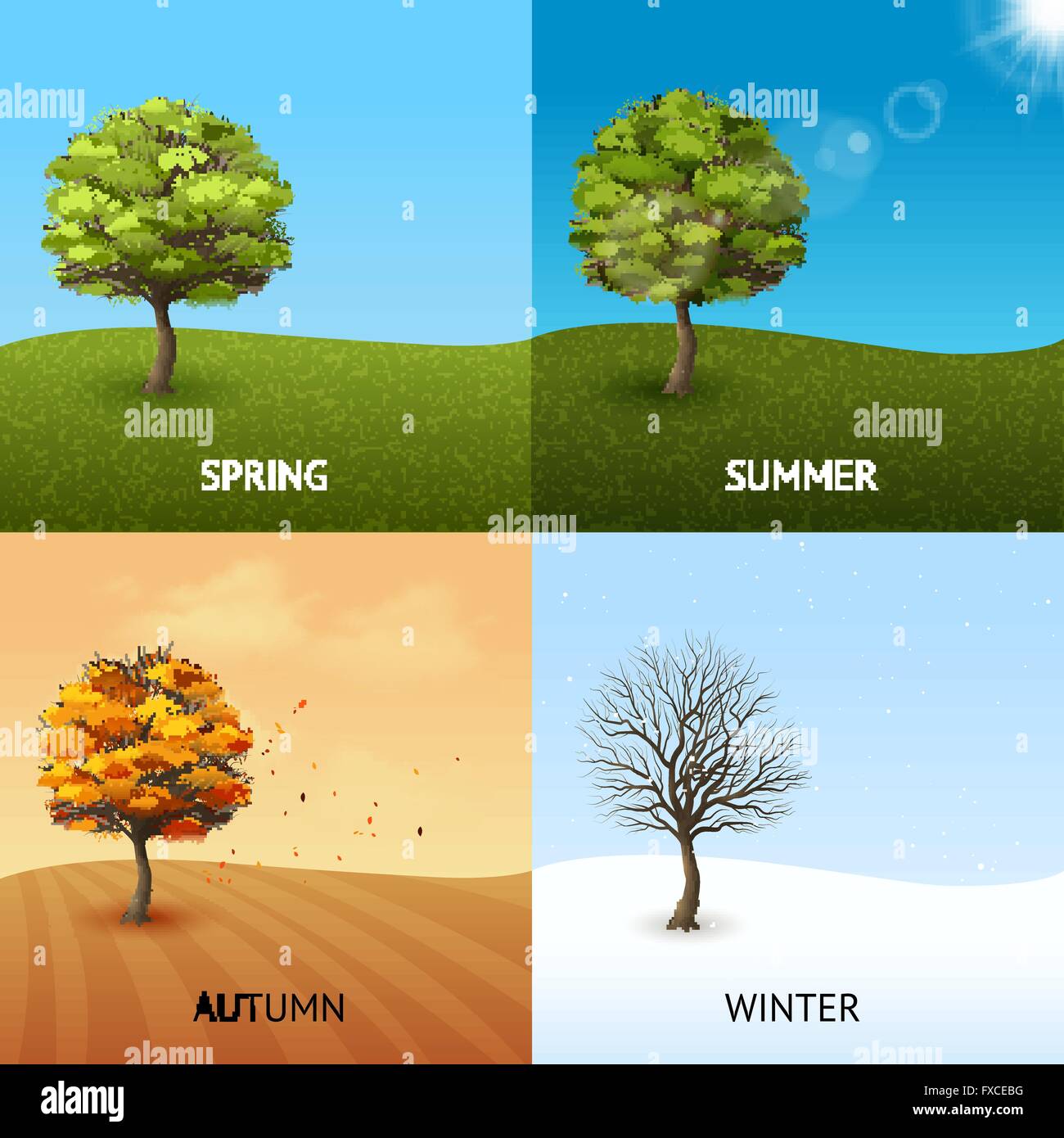 Tree concept set Stock Vector Image & Art - Alamy