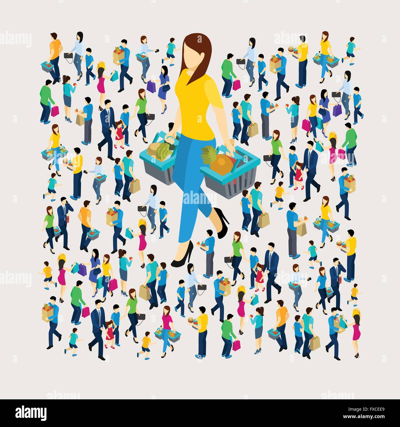 People clothes shopping Stock Vector Images - Alamy