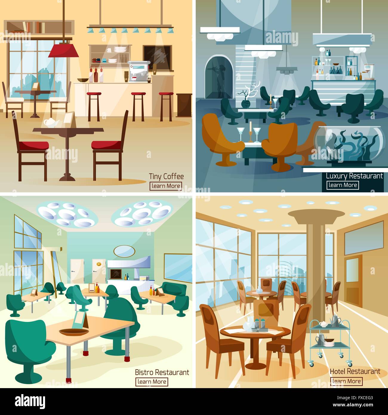 Interactive restaurant Stock Vector Images - Alamy