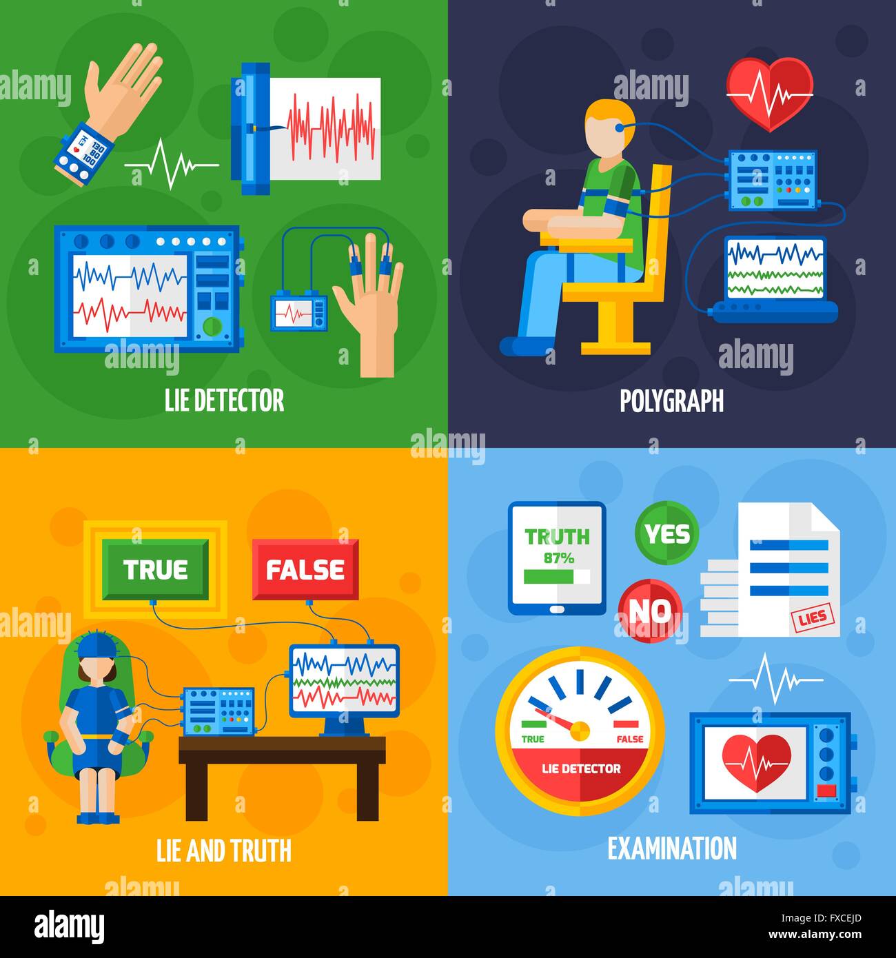 Computer Polygraph Test Lie Detector High Resolution Stock Photography ...