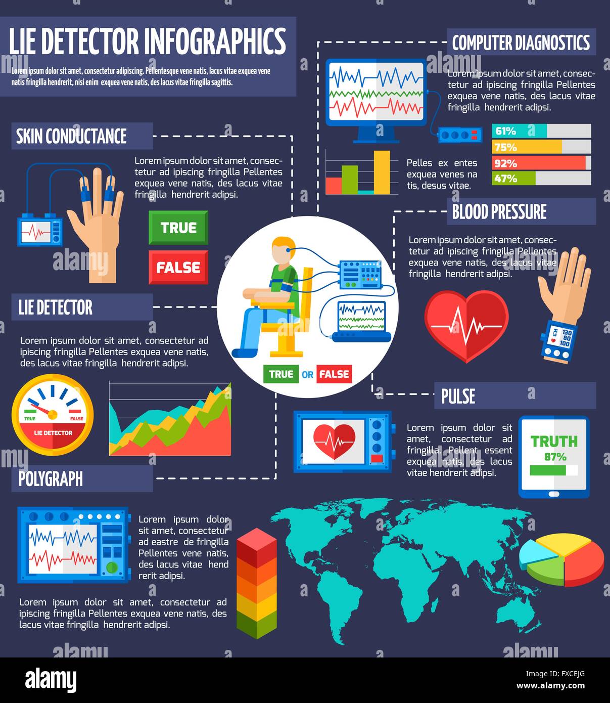 Pulse detector Stock Vector Images - Alamy