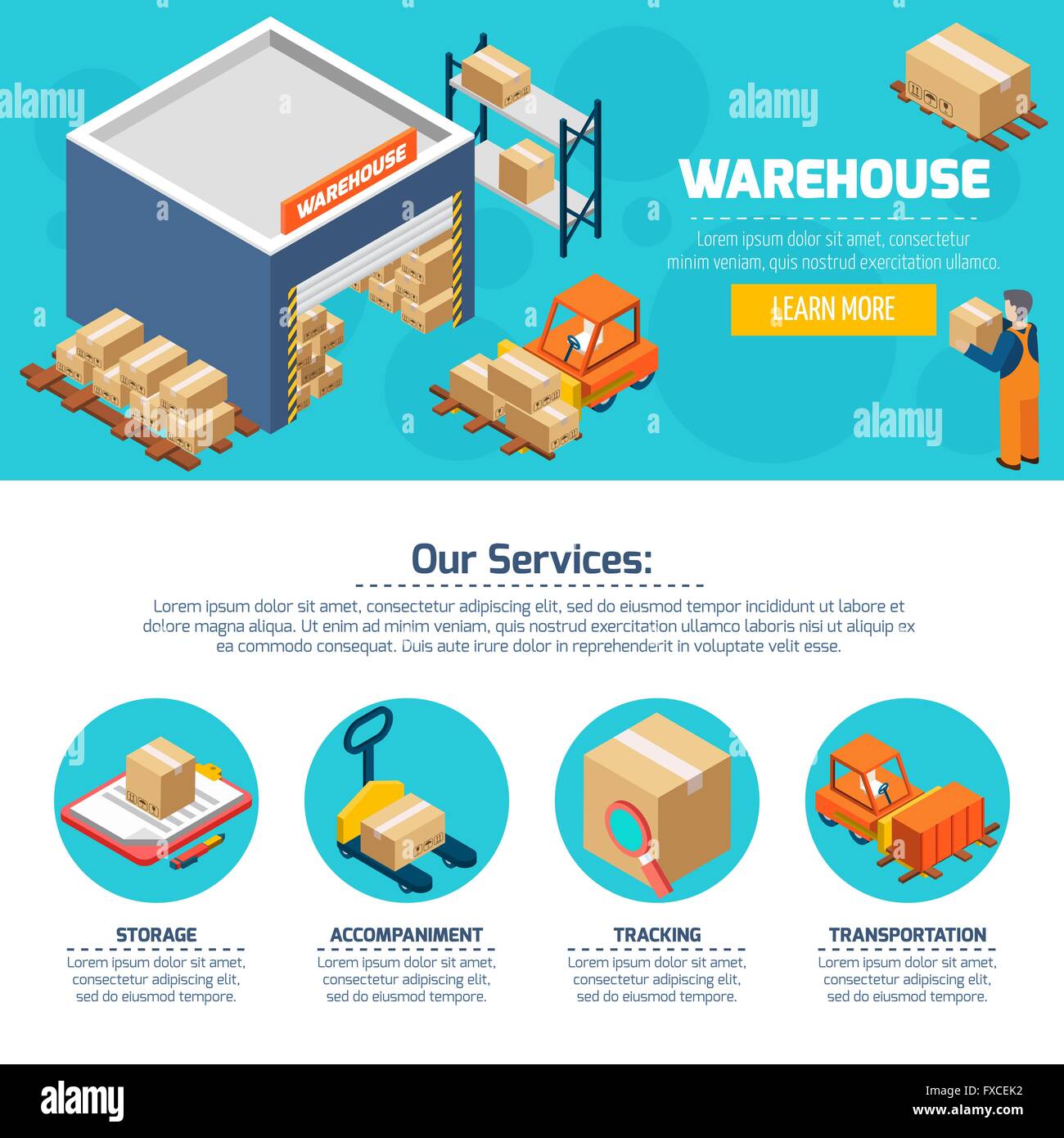 Logistic warehouse infographics storage hi-res stock photography and ...
