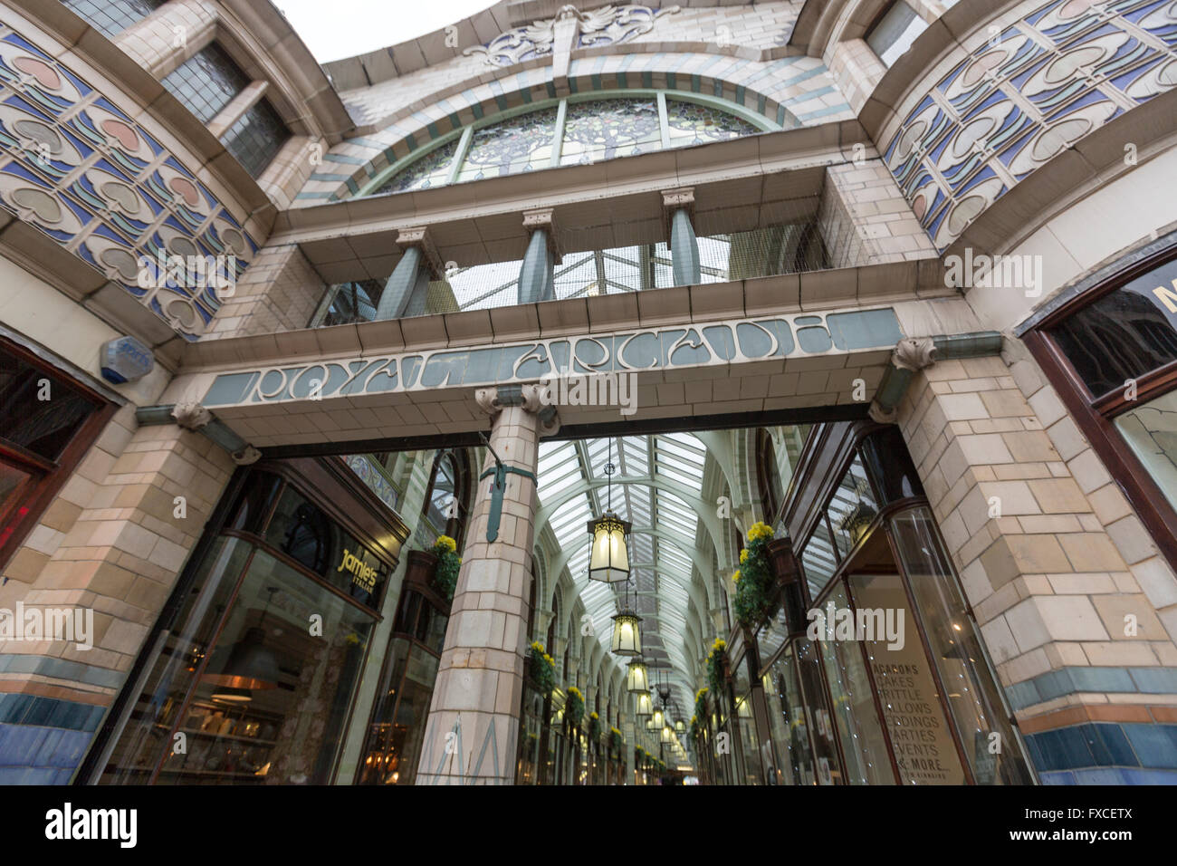 Entrance to the Royal Arcade, designed by George Skipper, Norwich ...