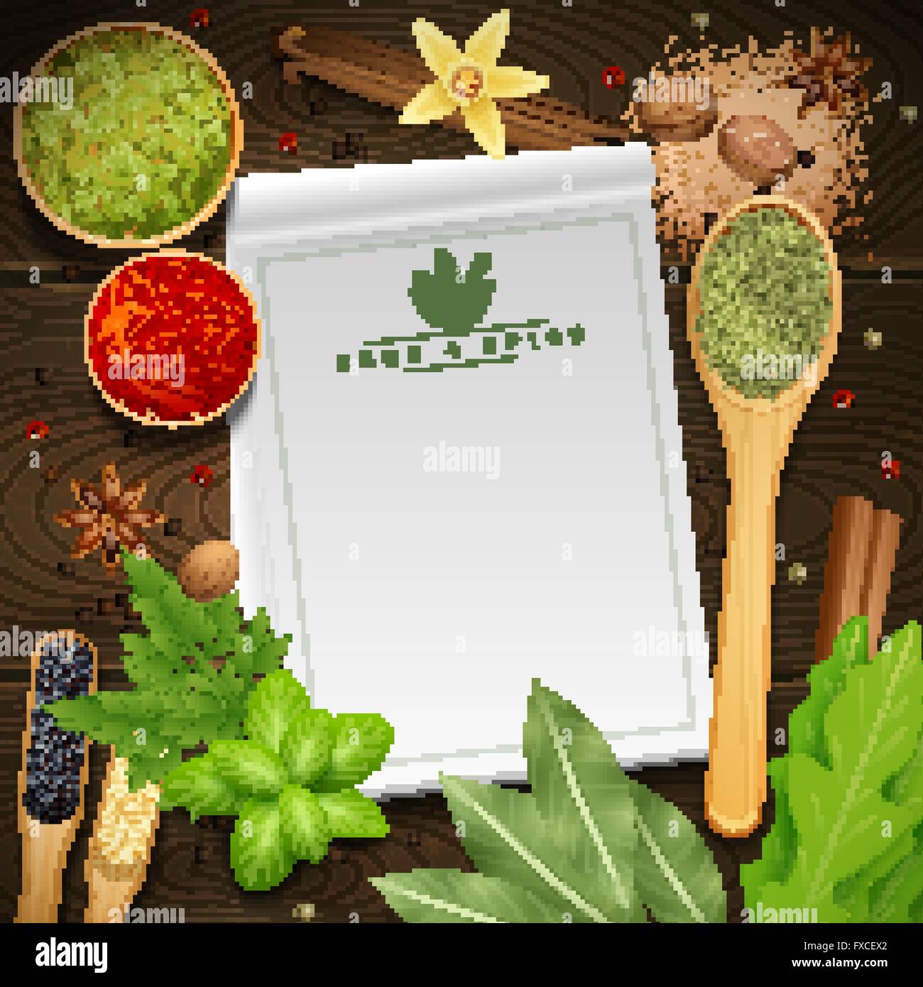 Traditional recipe book Stock Vector Images - Alamy