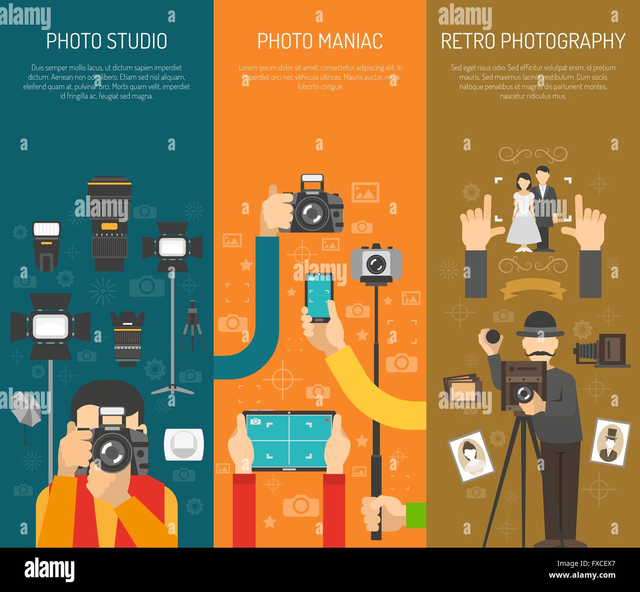 Photography banner set Stock Vector Image & Art - Alamy