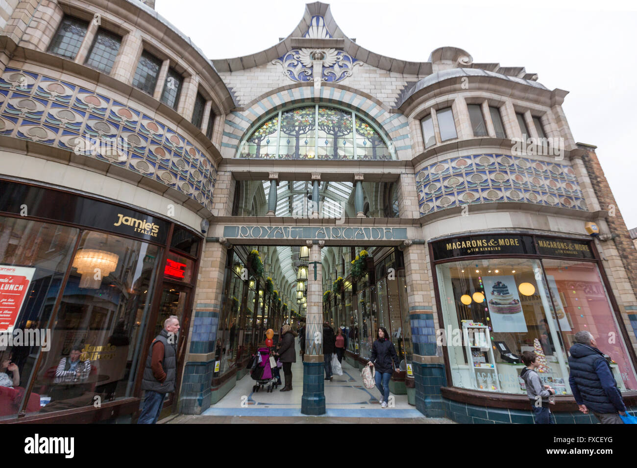 Entrance to the Royal Arcade, designed by George Skipper, Norwich ...