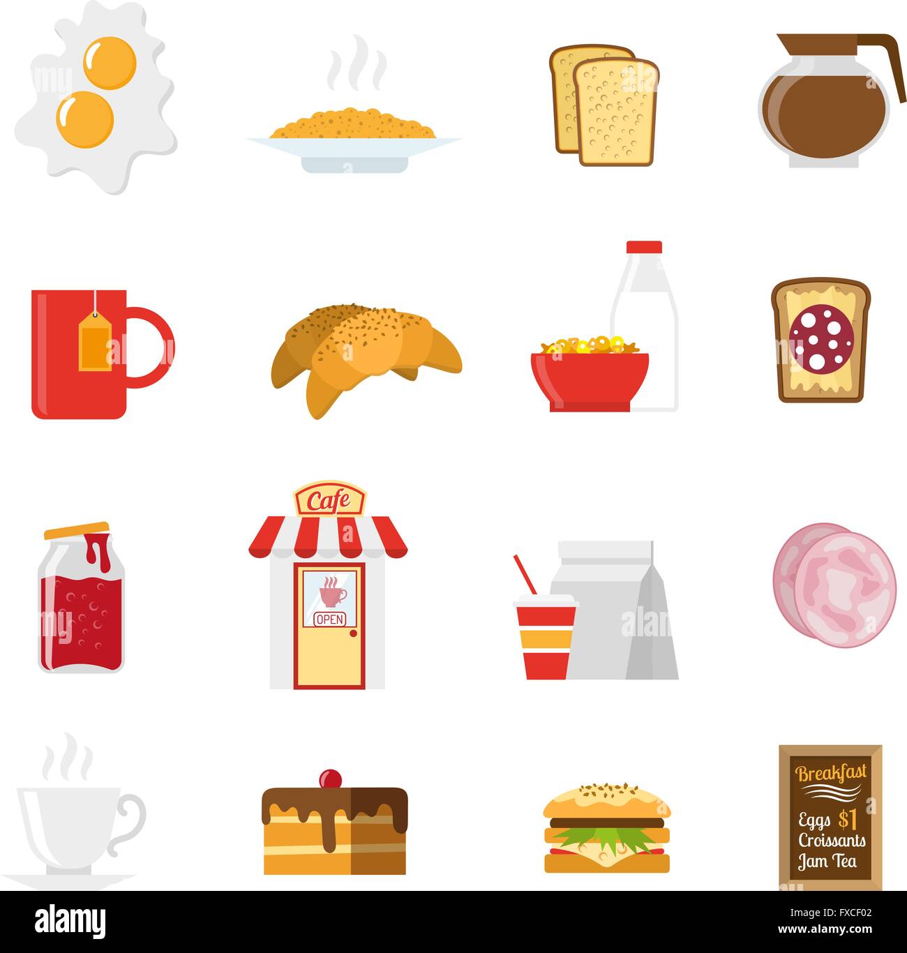 Blog breakfast Stock Vector Images - Alamy