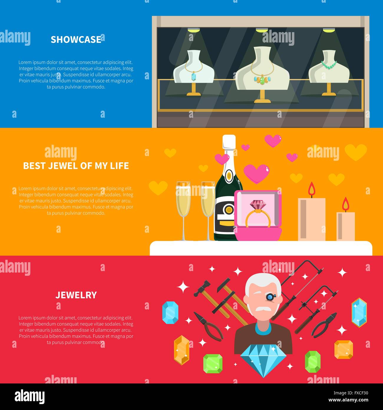 Jewelry store and diamonds Stock Vector Images - Alamy