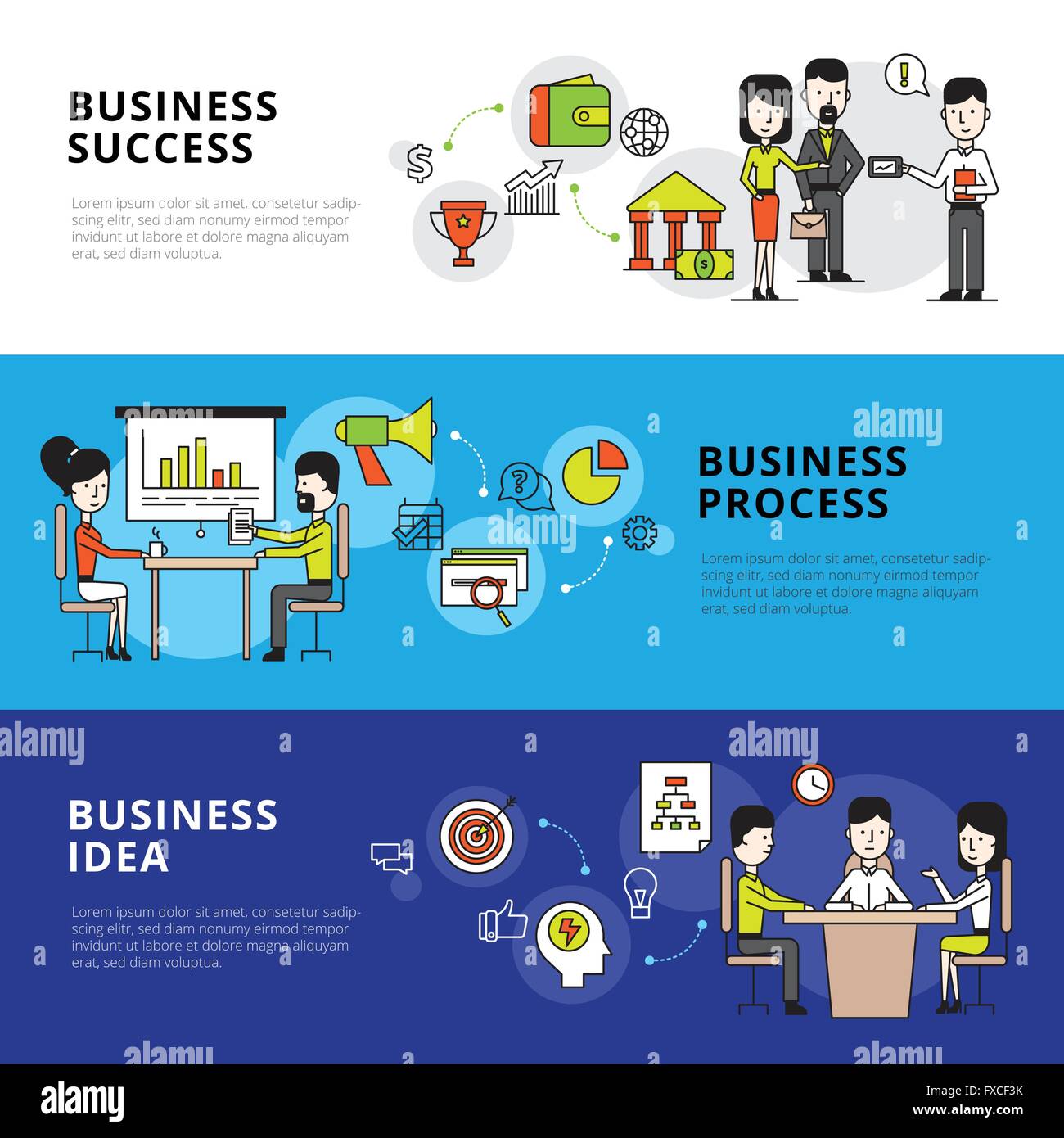 Business People Banners Stock Vector Image & Art - Alamy