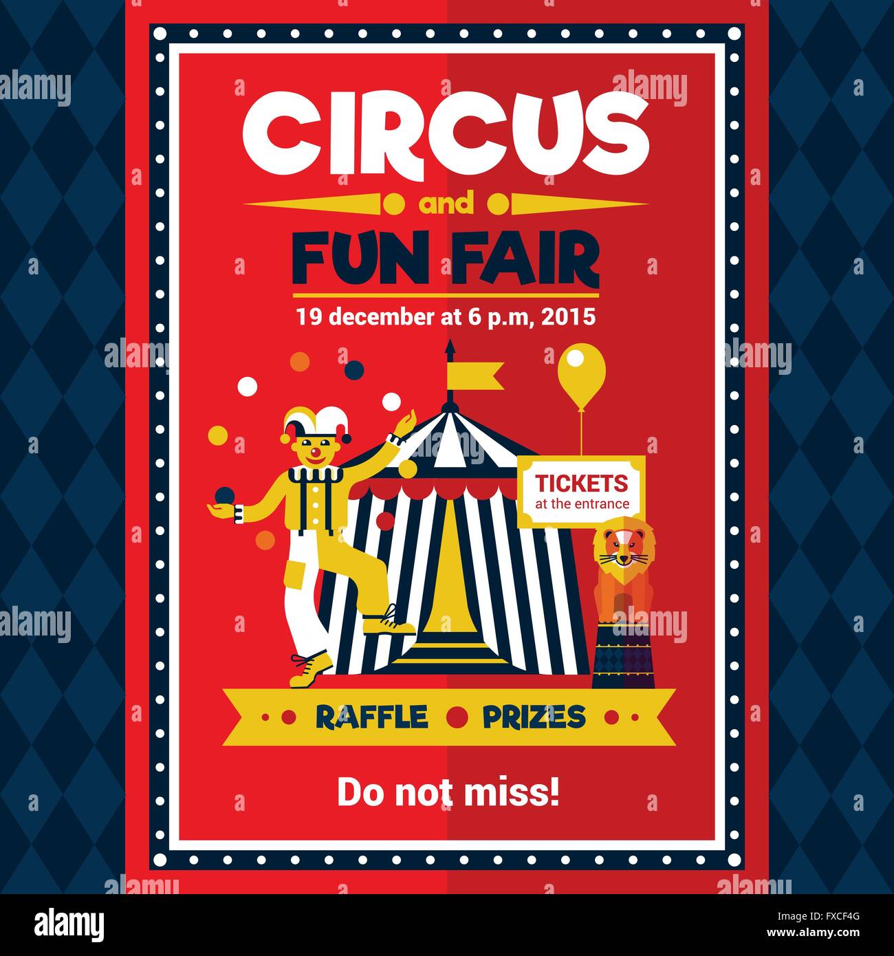 Travelling fun fair Stock Vector Images - Alamy