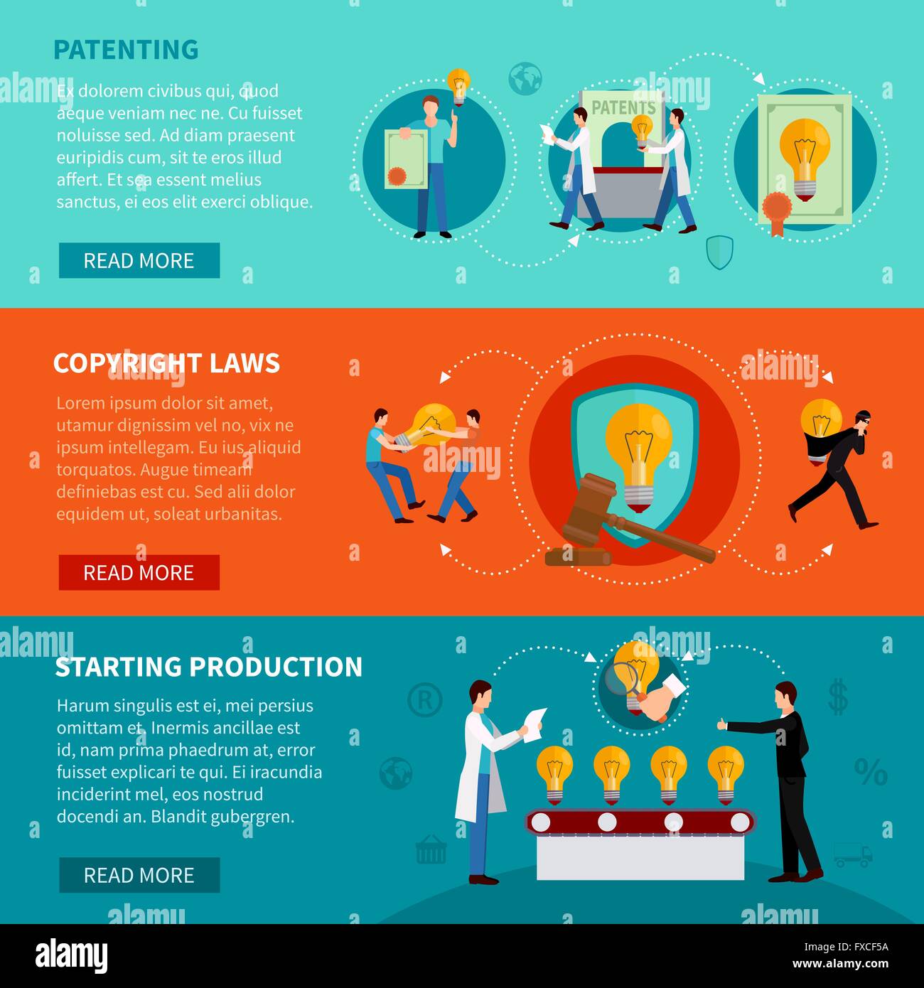 Intellectual Property Banners Stock Vector Image & Art - Alamy