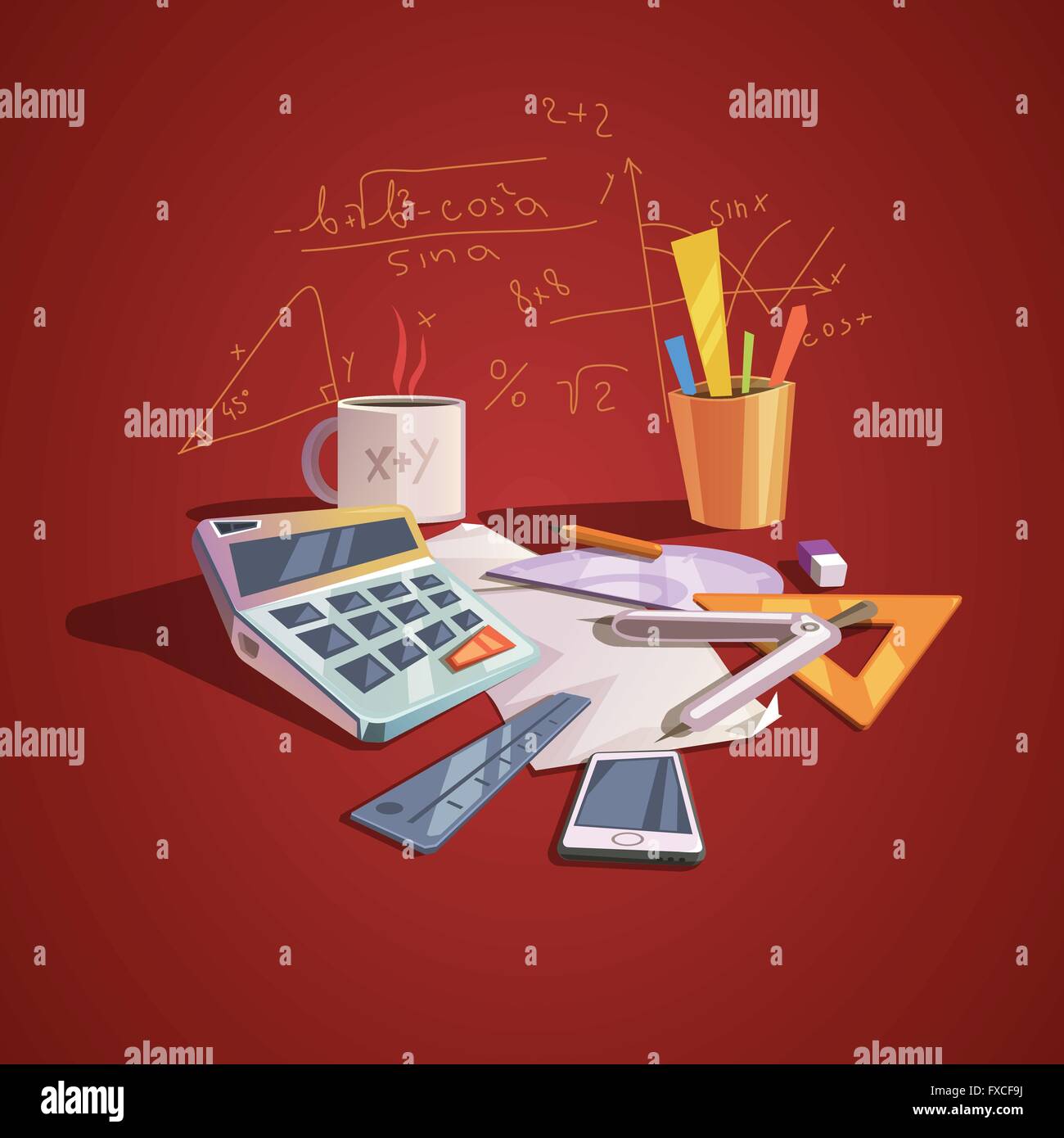 Math science concept Stock Vector Image & Art - Alamy